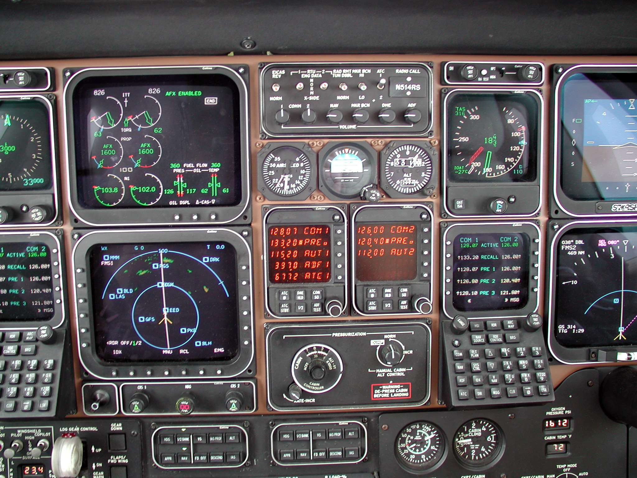 Beechcraft Starship Instrument Panel Details